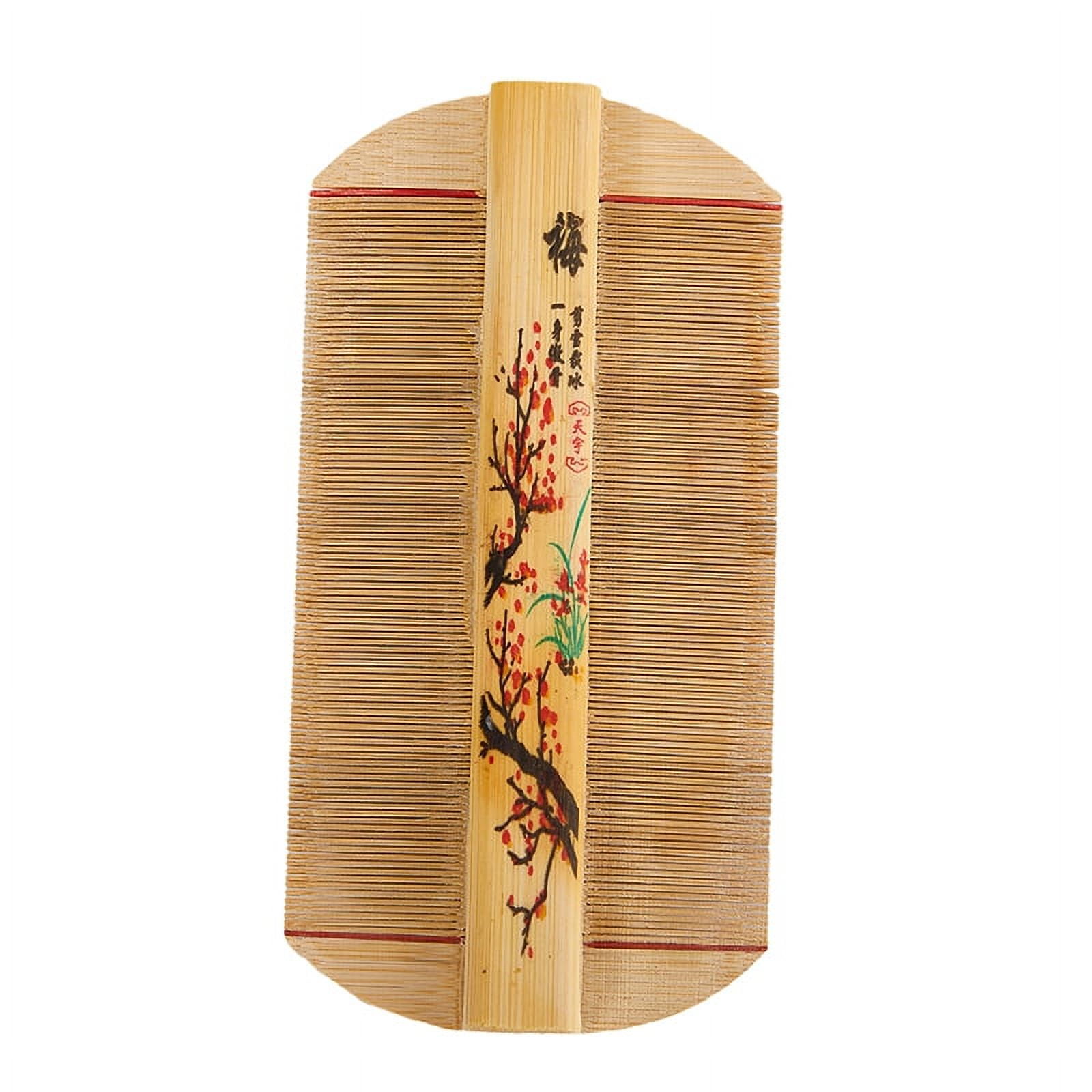 Chinese Traditional Bamboo Comb Handmade Comb Remove Itching Scraping ...