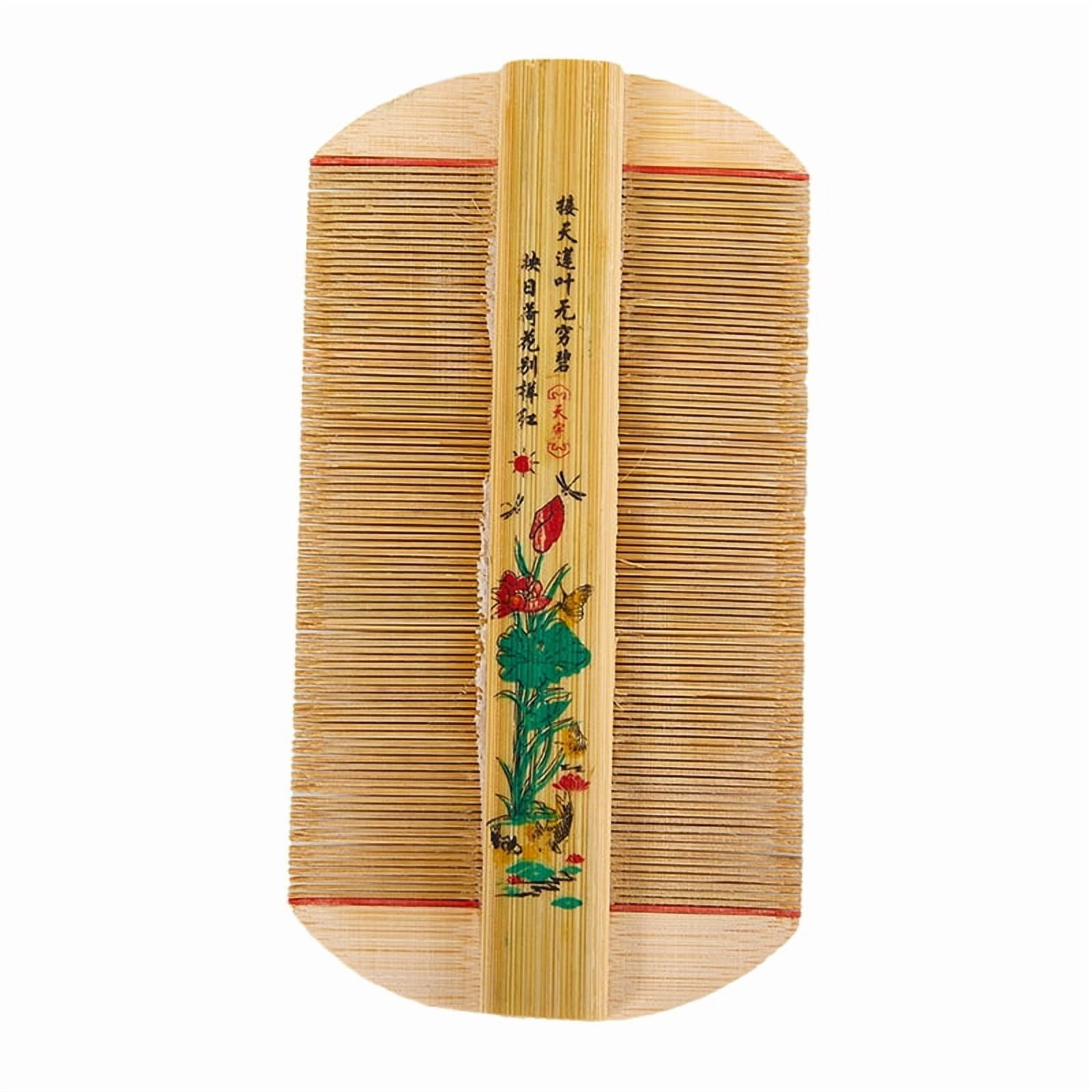 Chinese Traditional Bamboo Comb Handmade Comb Remove Itching Scraping ...