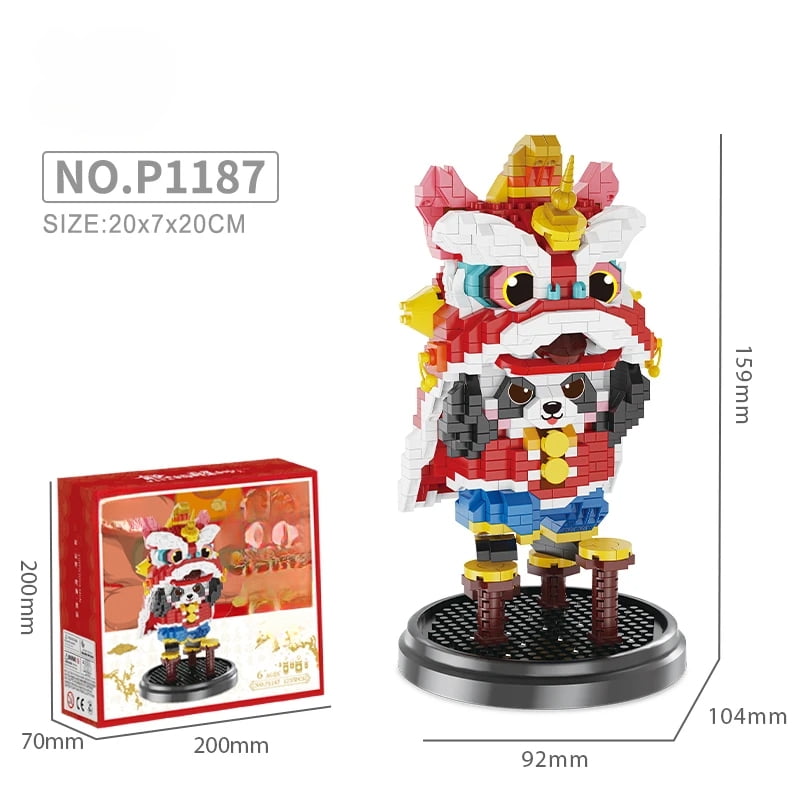 Chinese Traditional Festivals Lion Dance Panda Dancing Dragon Panda ...