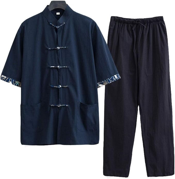 Chinese Traditional Tang Suit, Cotton Linen Kung Fu Shirt Martial Arts ...