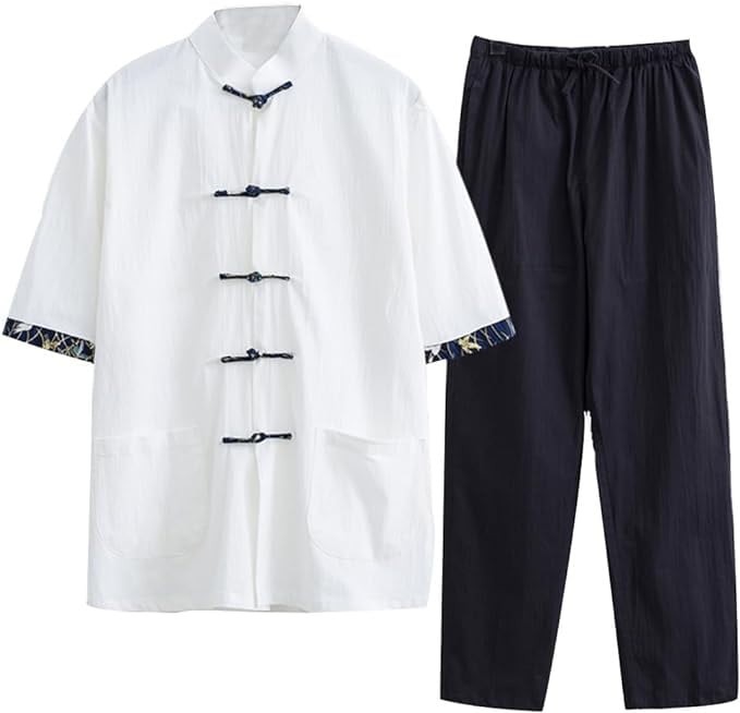 Chinese Traditional Tang Suit, Cotton Linen Kung Fu Shirt Martial Arts ...