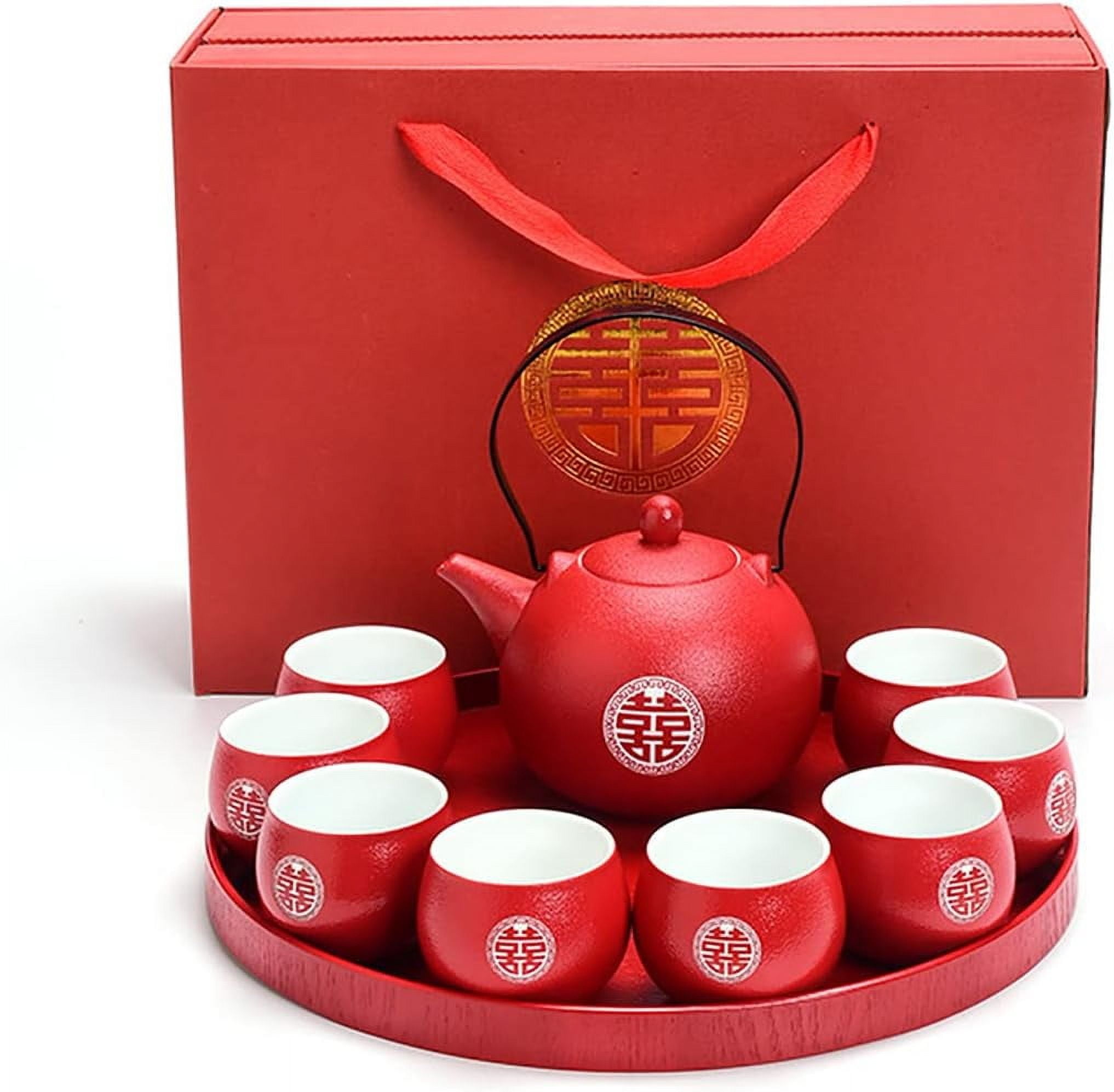 Chinese Traditional Wedding Gift Tea Set - Kung Fu Teapot With 8 ...