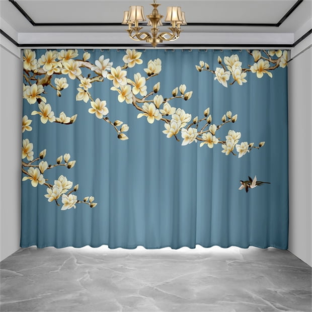 Chinese Troditional Culture Flower Window Curtains in Kids Bedroom ...