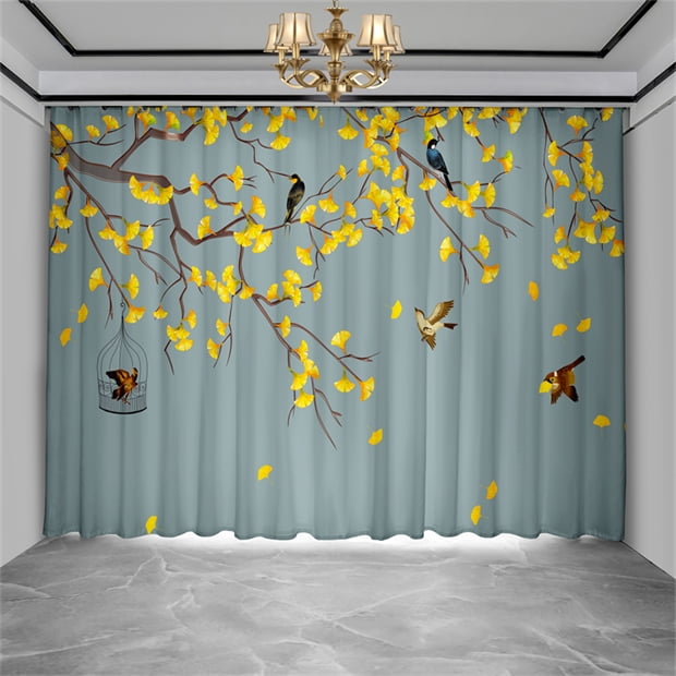 Chinese Troditional Culture Flower Window Curtains in Kids Bedroom ...