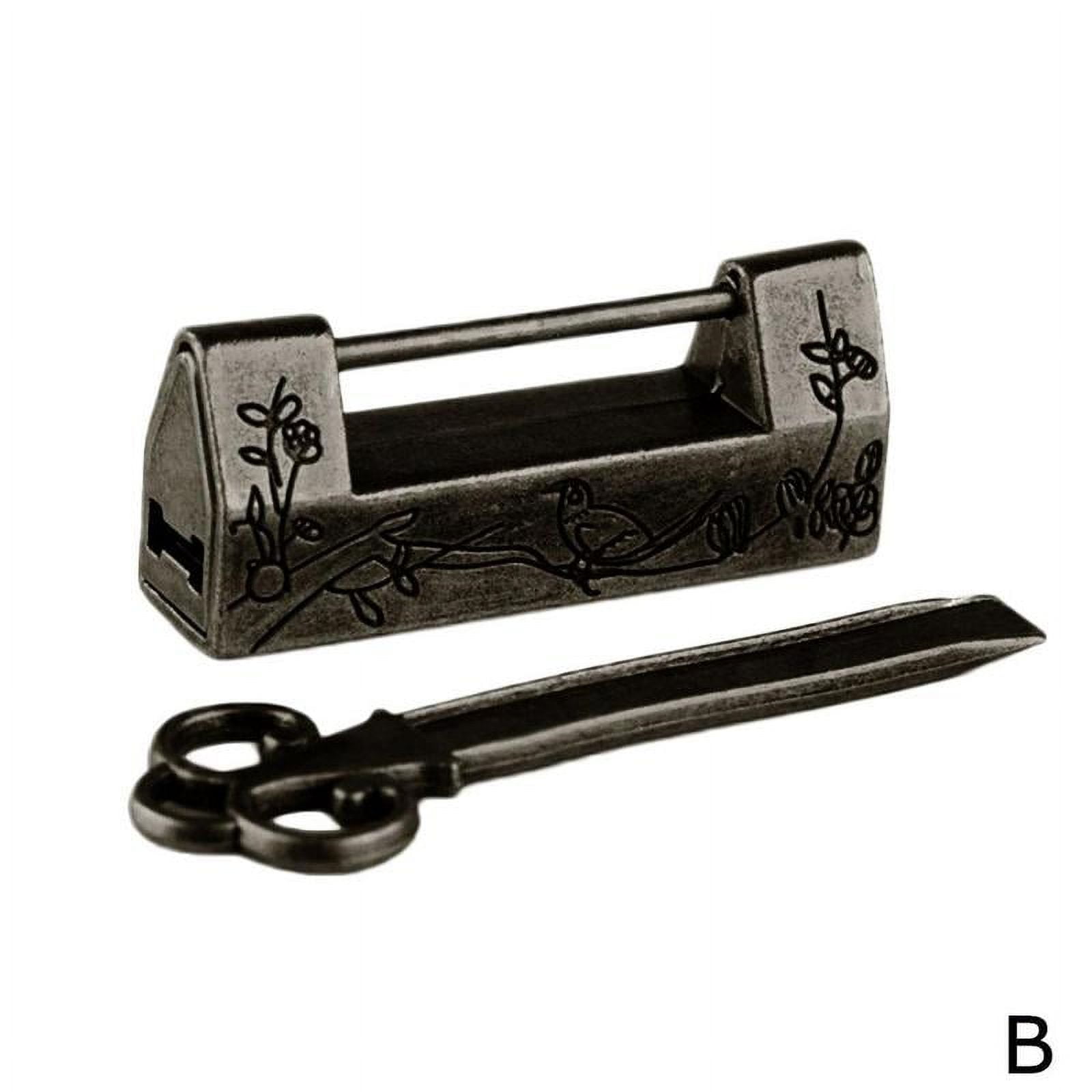 Chinese Vintage Antique Locks Old Style Lock Excellent Carved Padlock ...