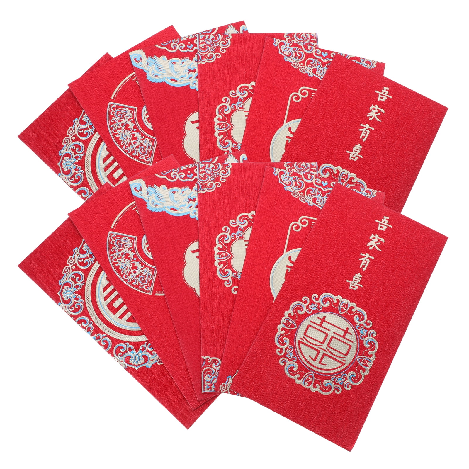 Chinese Wedding Red Envelopes with Xi Design 24 Pieces Lucky Hong Bao ...