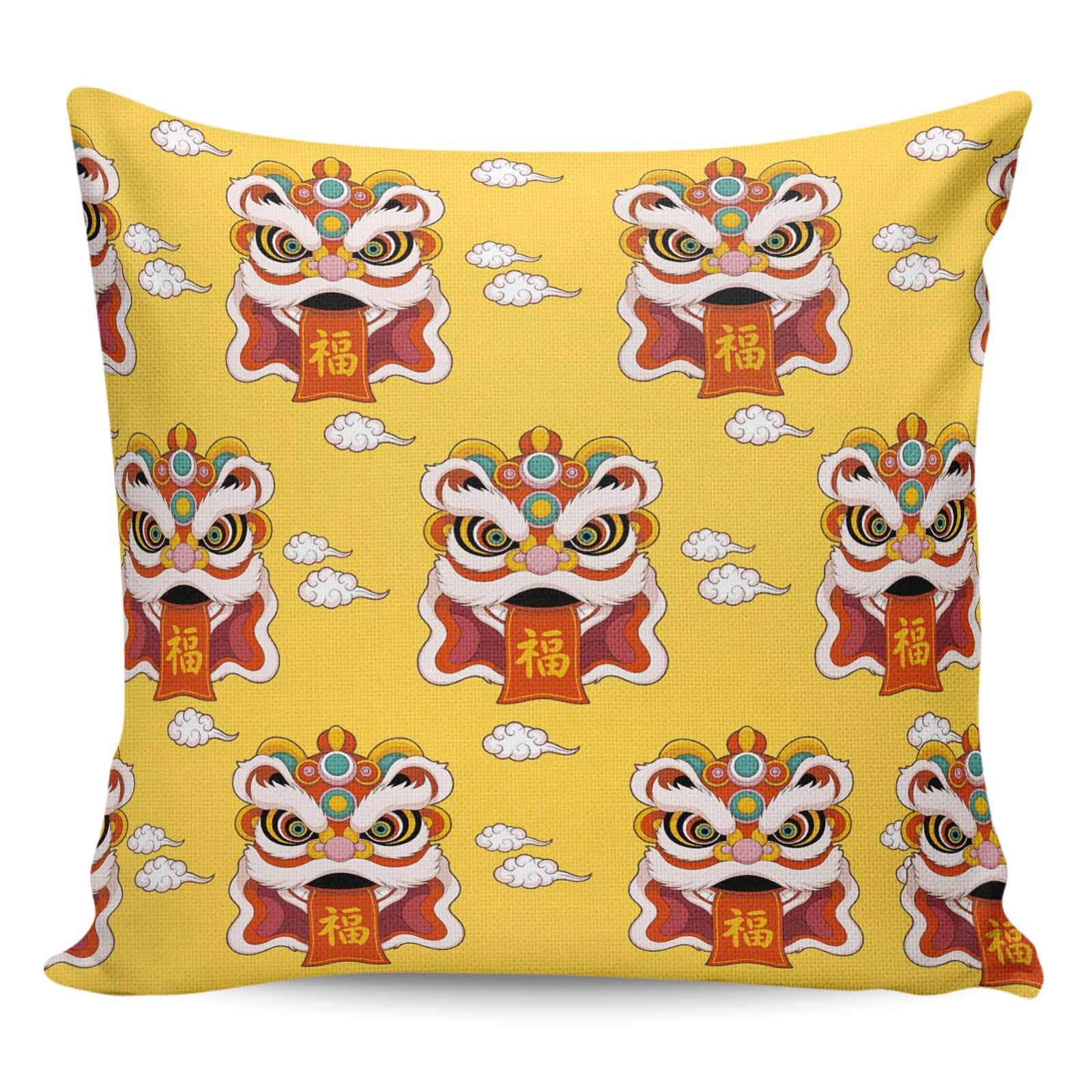 Chinese Wind Pillow Covers 16x16 Inch Decorative Throw Pillow Cover ...