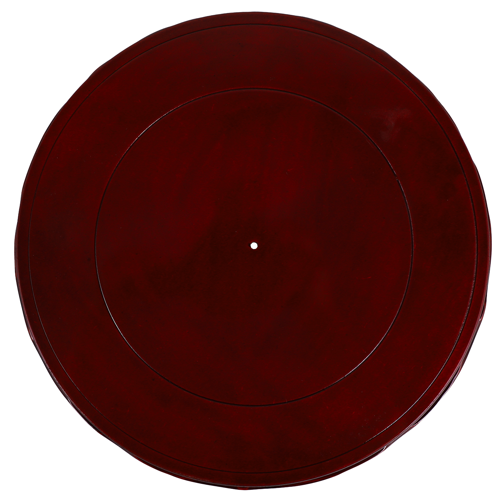 Chinese Wooden Base Round Carved Vase Plant Buddha Display Stand ...