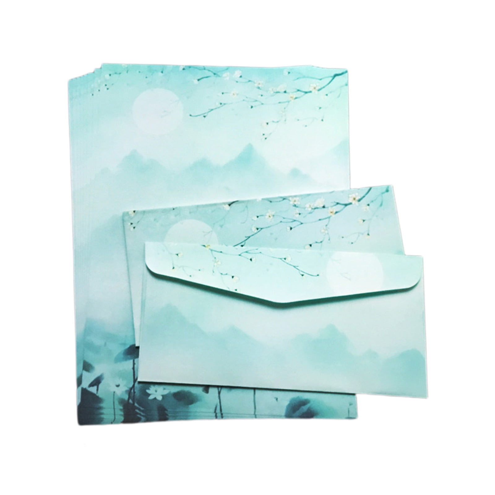Chinese Writing Paper and Envelopes Set Stationery Paper Double Side ...
