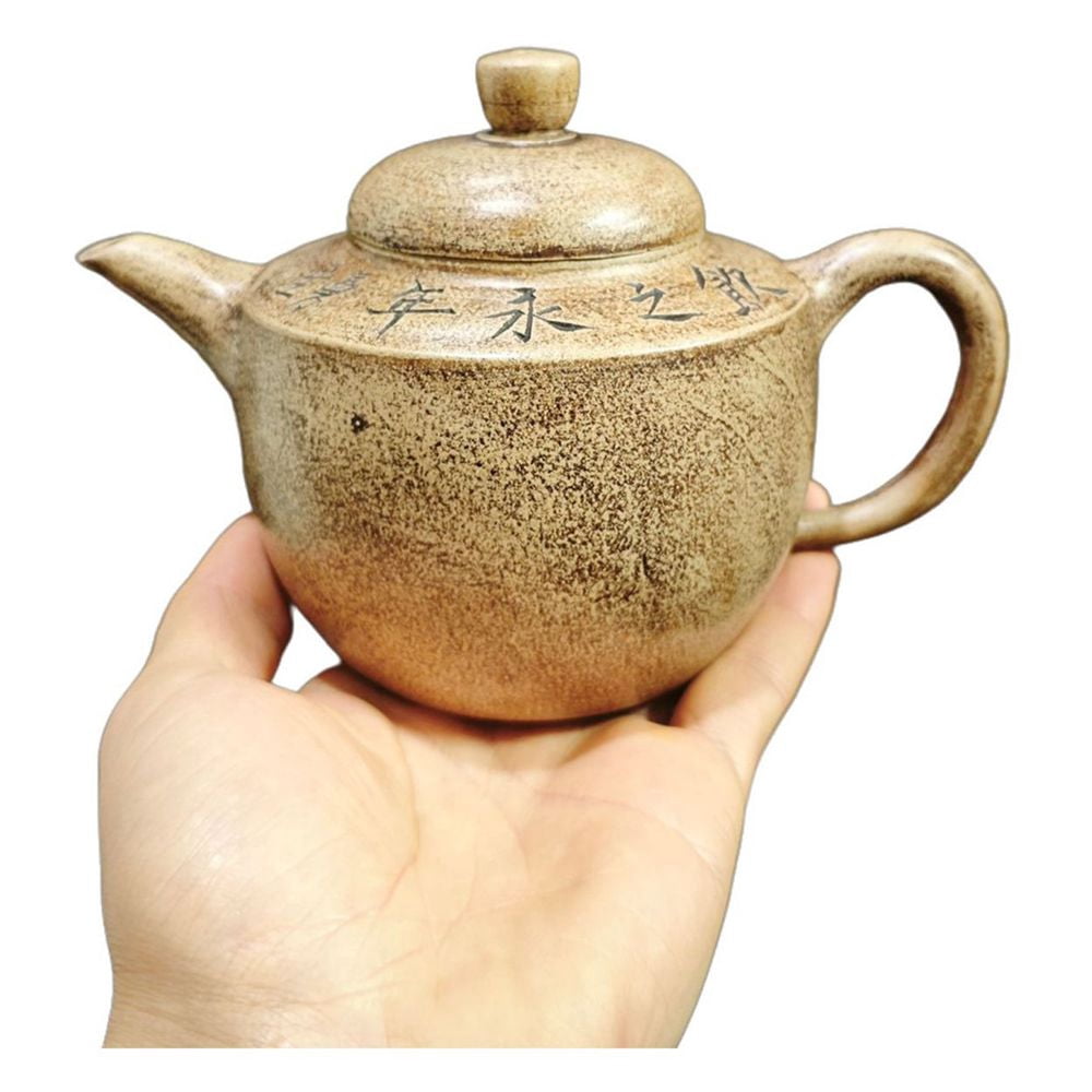 Chinese Yixing Zisha Clay Teapot Cute Kitchen Carving Pot Carved ...