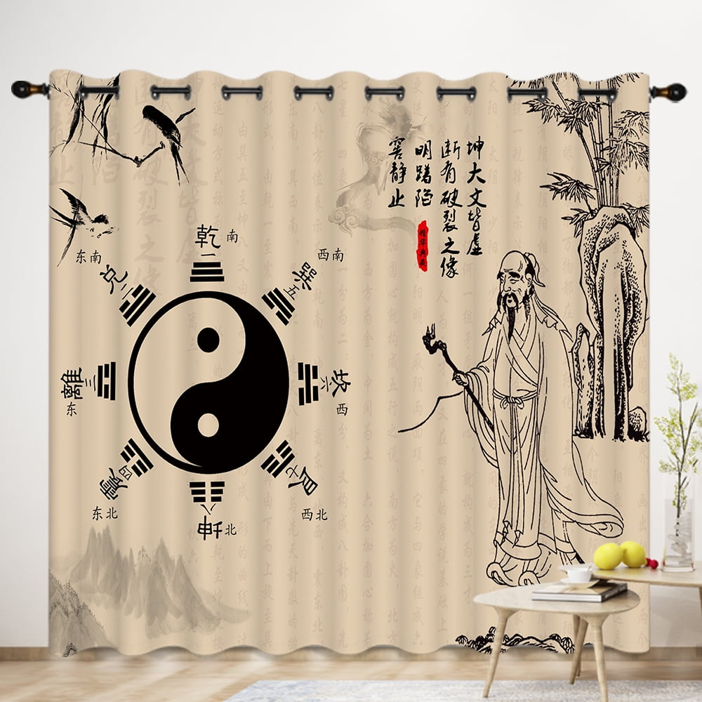 Chinese Zen Tai Chi Eight Diagrams Curtain Five r Daoguan Zen Room ...