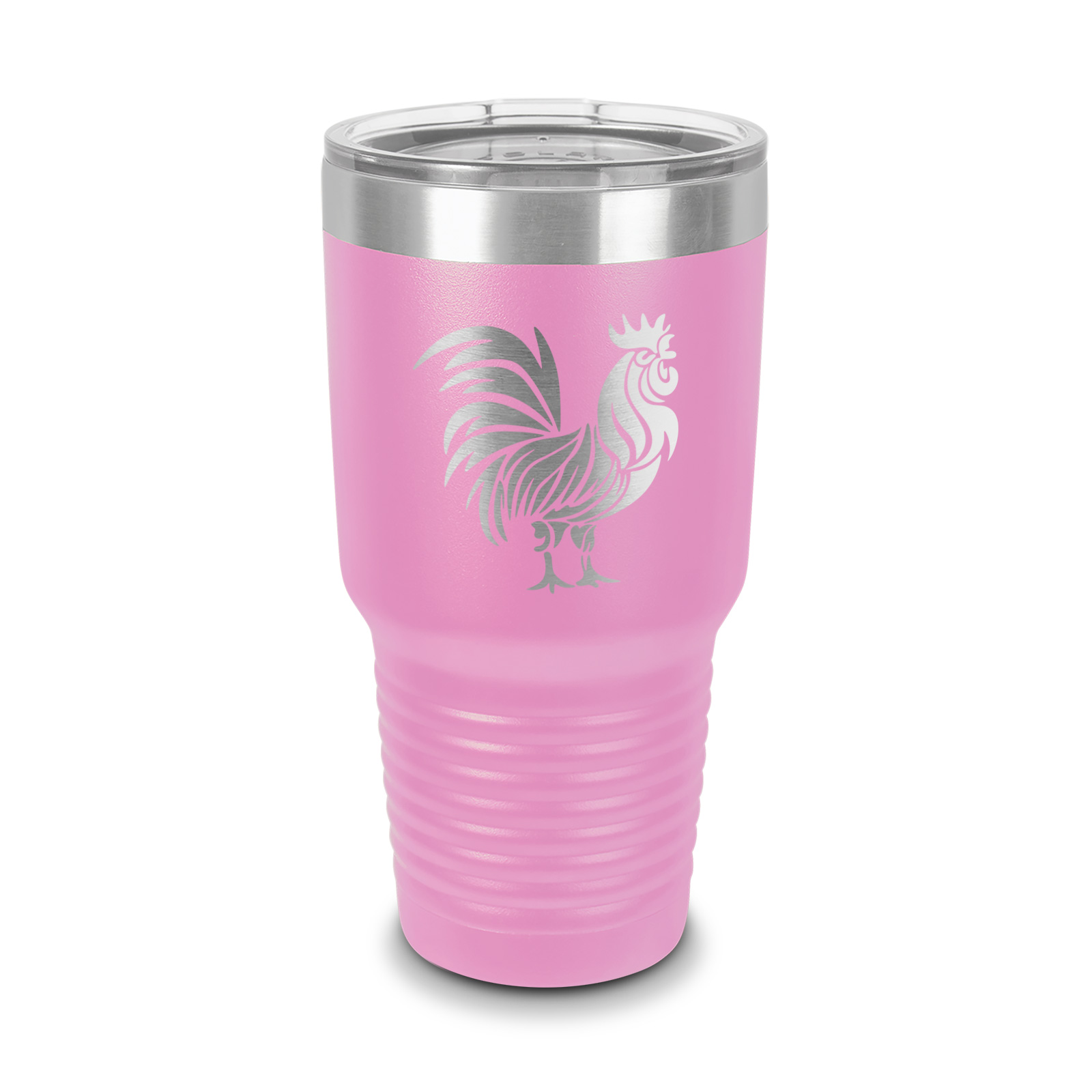 Chinese Zodiac Rooster Tumbler 30 oz - Laser Engraved w/ Clear Lid ...