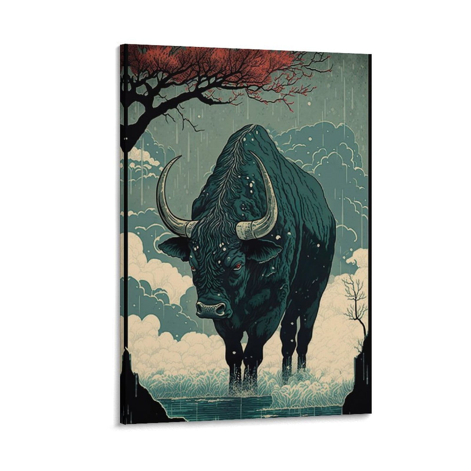 Chinese Zodiac Sign Poster OX Home Decor Poster Wall Art Hanging ...
