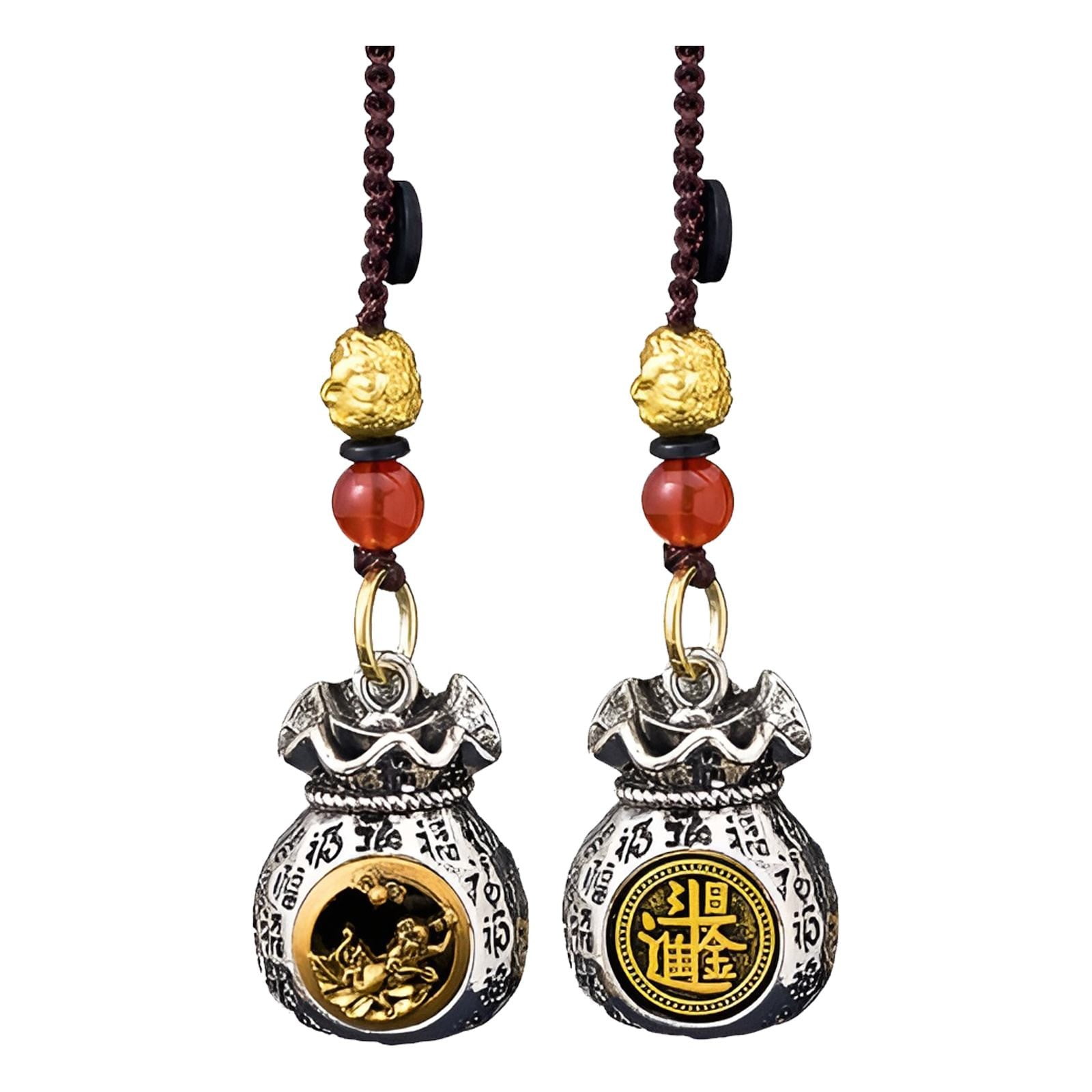 Chinese Zodiac Wealth Bag Pendant Charm For Daily Fortune Rotating God ...