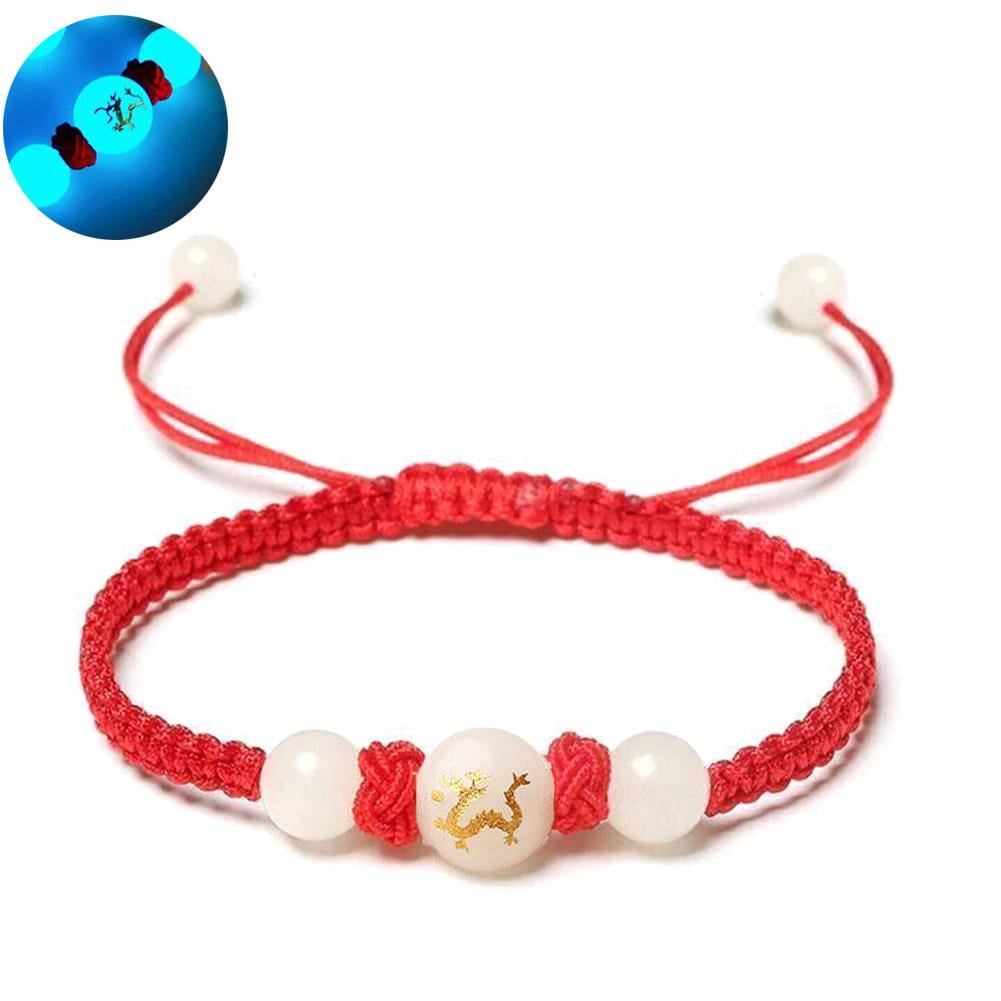 Chinese * ZodiacDragon Bracelet 2024 Dragon Year Lucky Red Rope ...