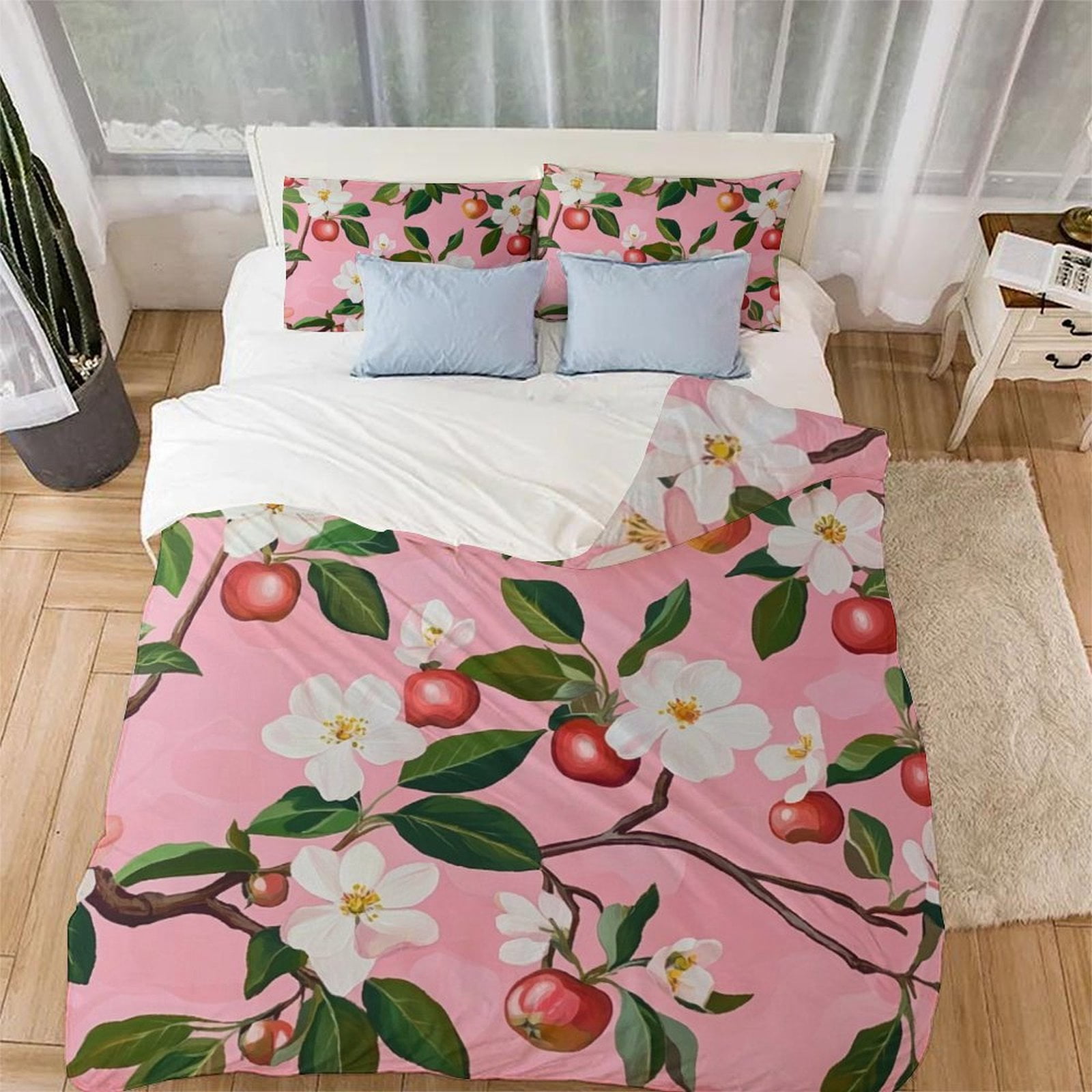 Chinese cherry 3D Printed Bedding Set Comforter Covers Quilt Cover ...