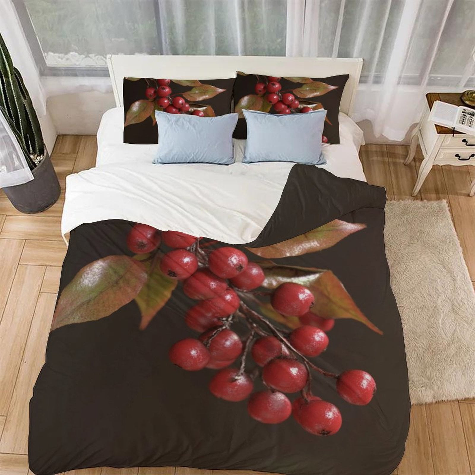Chinese cherry 3D Printed Bedding Set Quilt Cover Comforter Covers ...