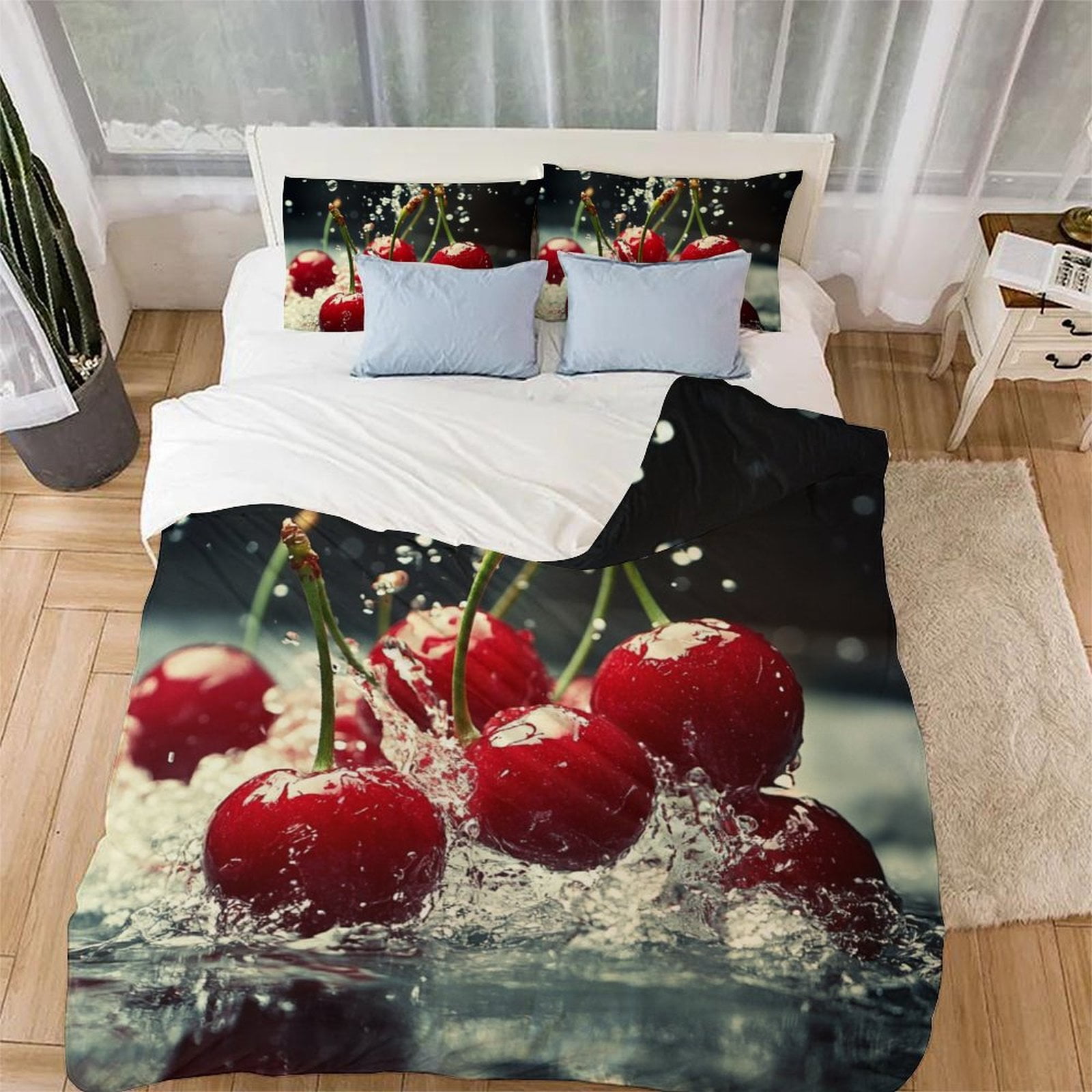 Chinese cherry 3D Printed Bedding Set Quilt Cover Comforter Covers ...