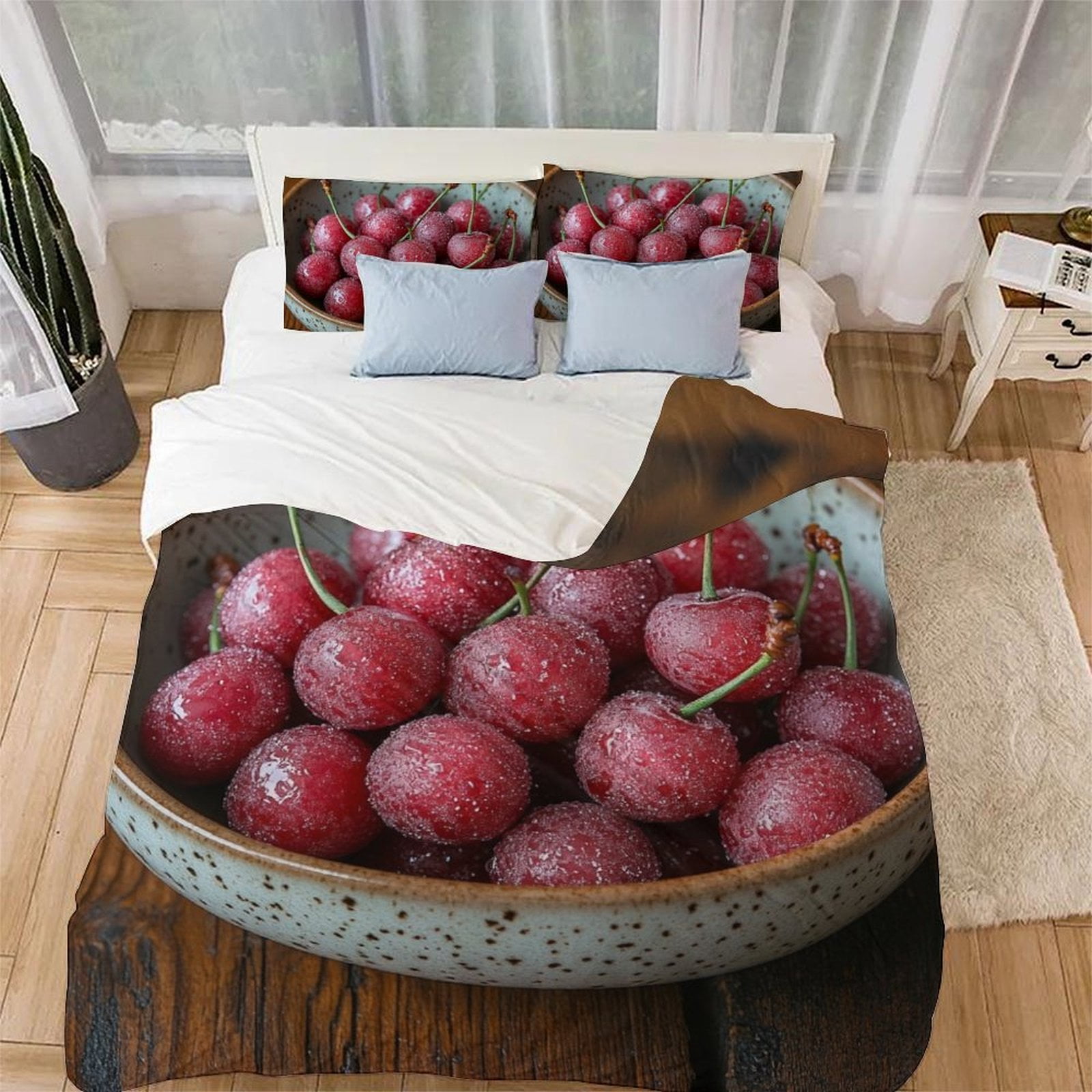 Chinese cherry 3D Printed Bedding Set Quilt Cover Comforter Covers ...