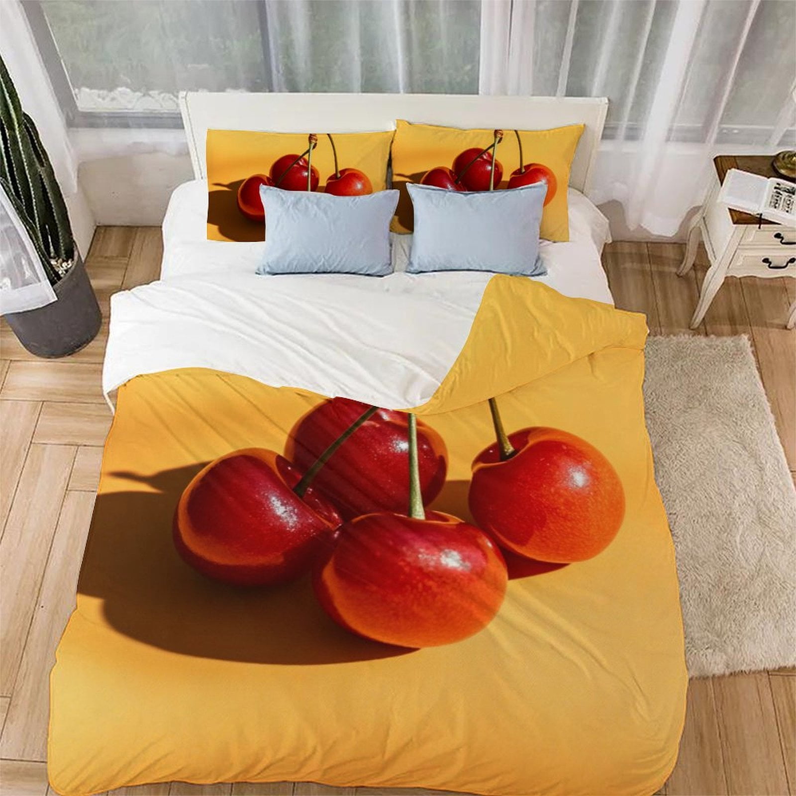 Chinese cherry 3D Printed Bedding Set Quilt Cover Comforter Covers ...