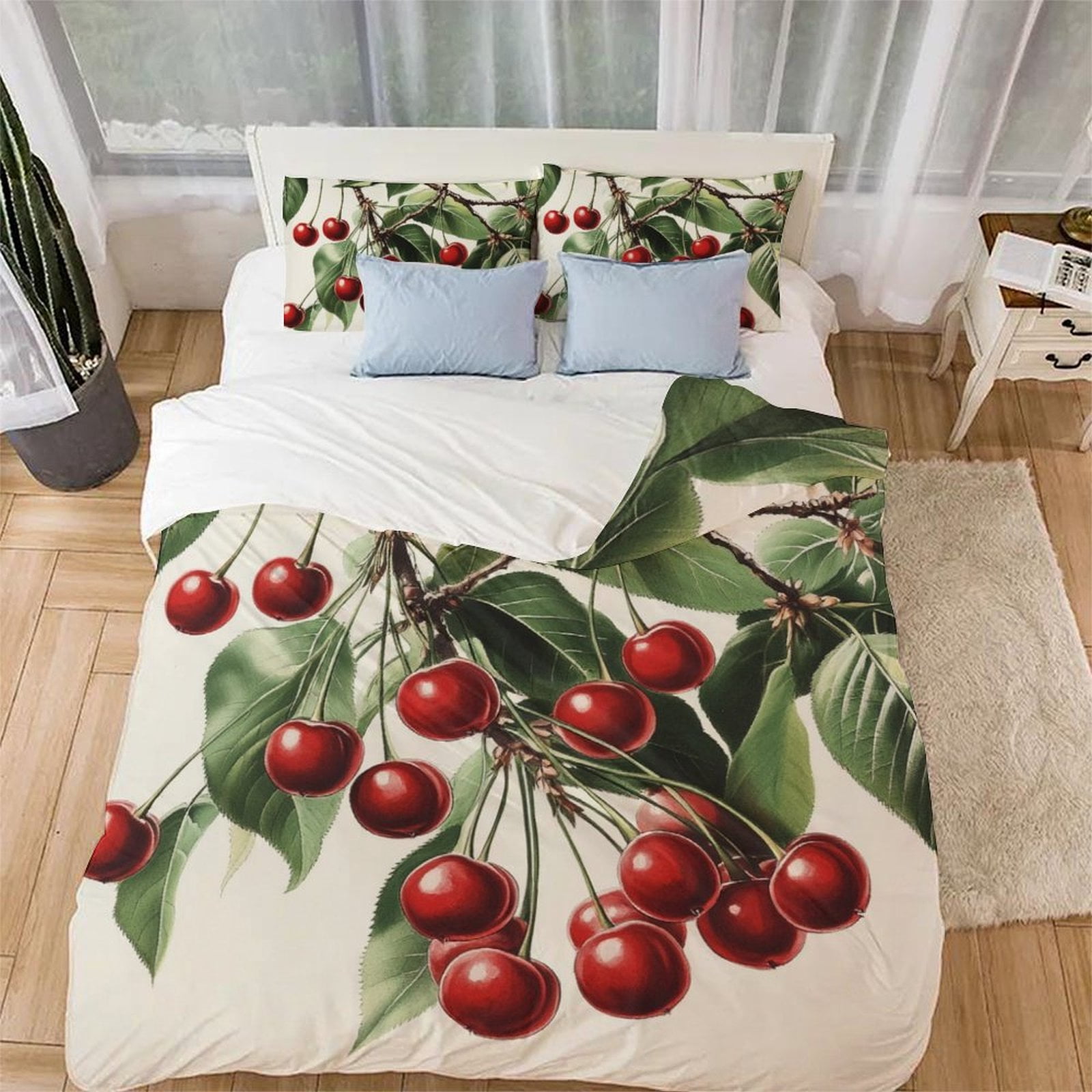 Chinese cherry Bedding Set Comforter Covers 3D Printed Quilt Cover ...