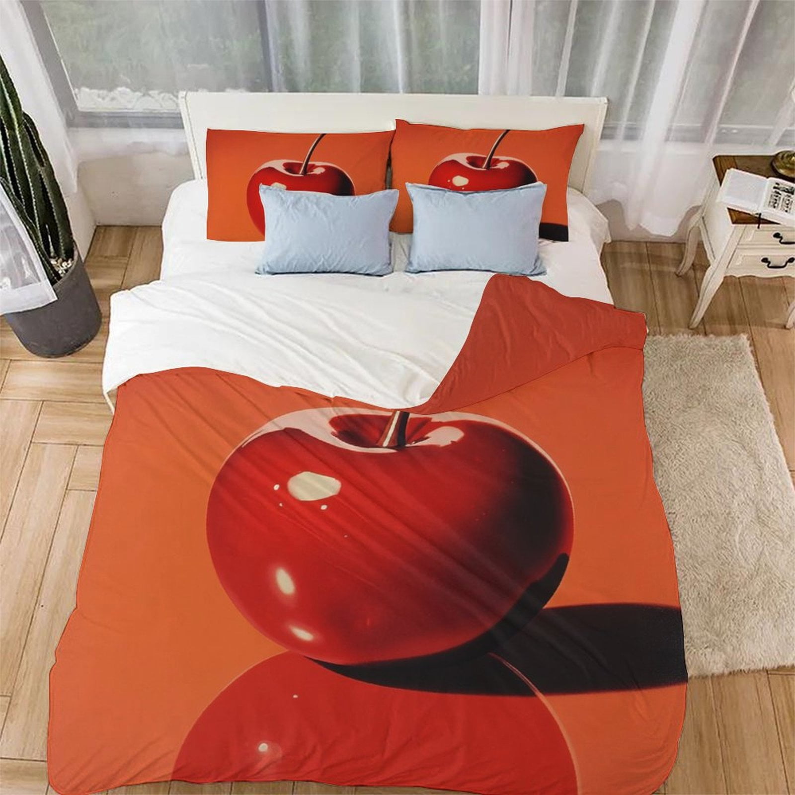 Chinese cherry Bedding Set Duvet Cover 3D Printed Quilt Cover Comforter ...