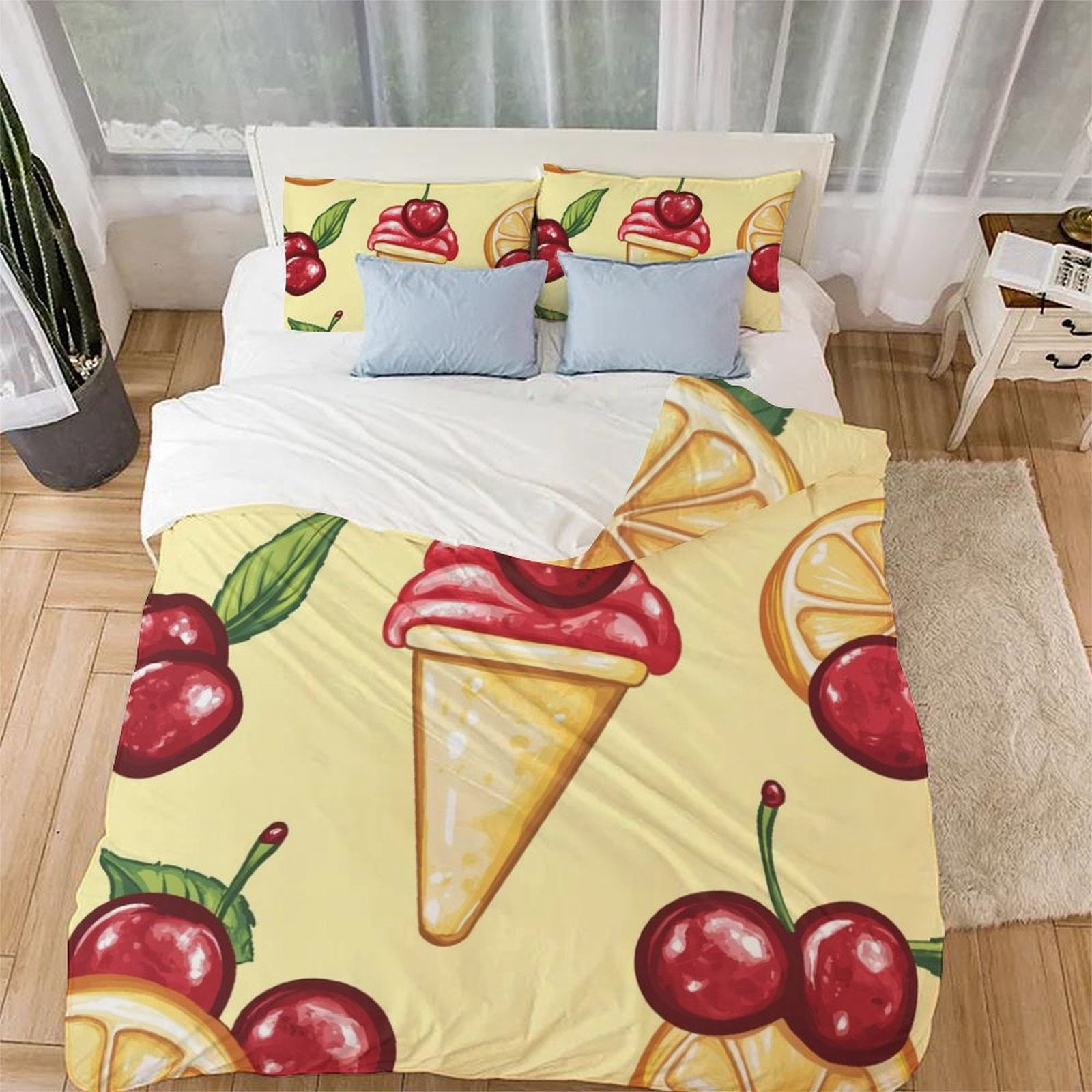 Chinese cherry Bedding Set Quilt Cover 3D Printed Comforter Covers ...