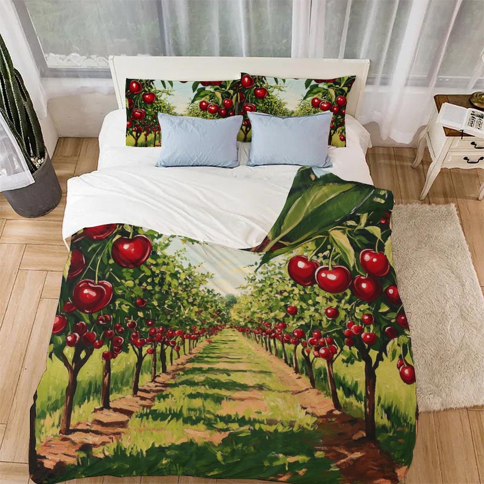 Chinese cherry Bedding Set Quilt Cover 3D Printed Comforter Covers ...