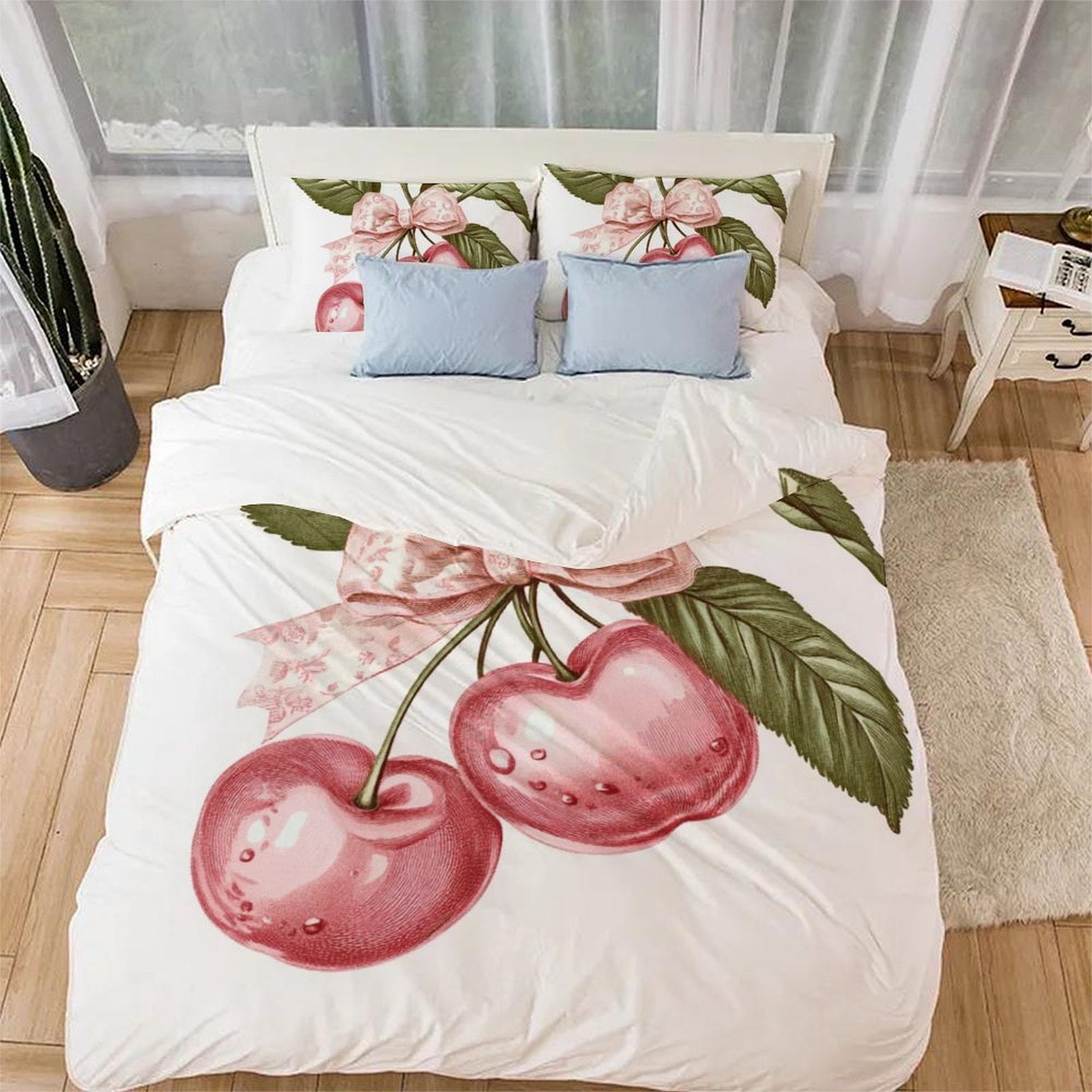 Chinese cherry Bedding Set Quilt Cover 3D Printed Comforter Covers ...
