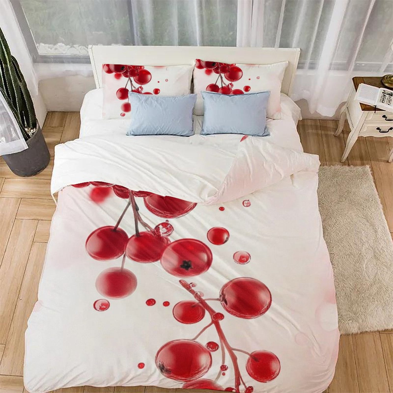 Chinese cherry Bedding Set Quilt Cover 3D Printed Comforter Covers ...