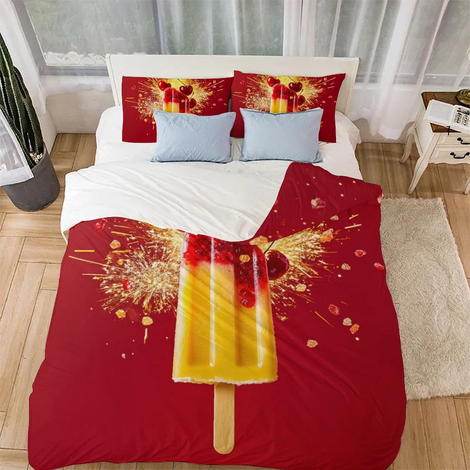 Chinese cherry Comforter Covers 3D Printed Duvet Cover Quilt Cover ...