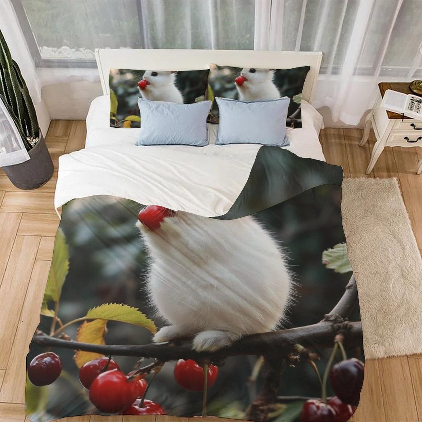 Chinese cherry Comforter Covers 3D Printed Duvet Cover Quilt Cover ...