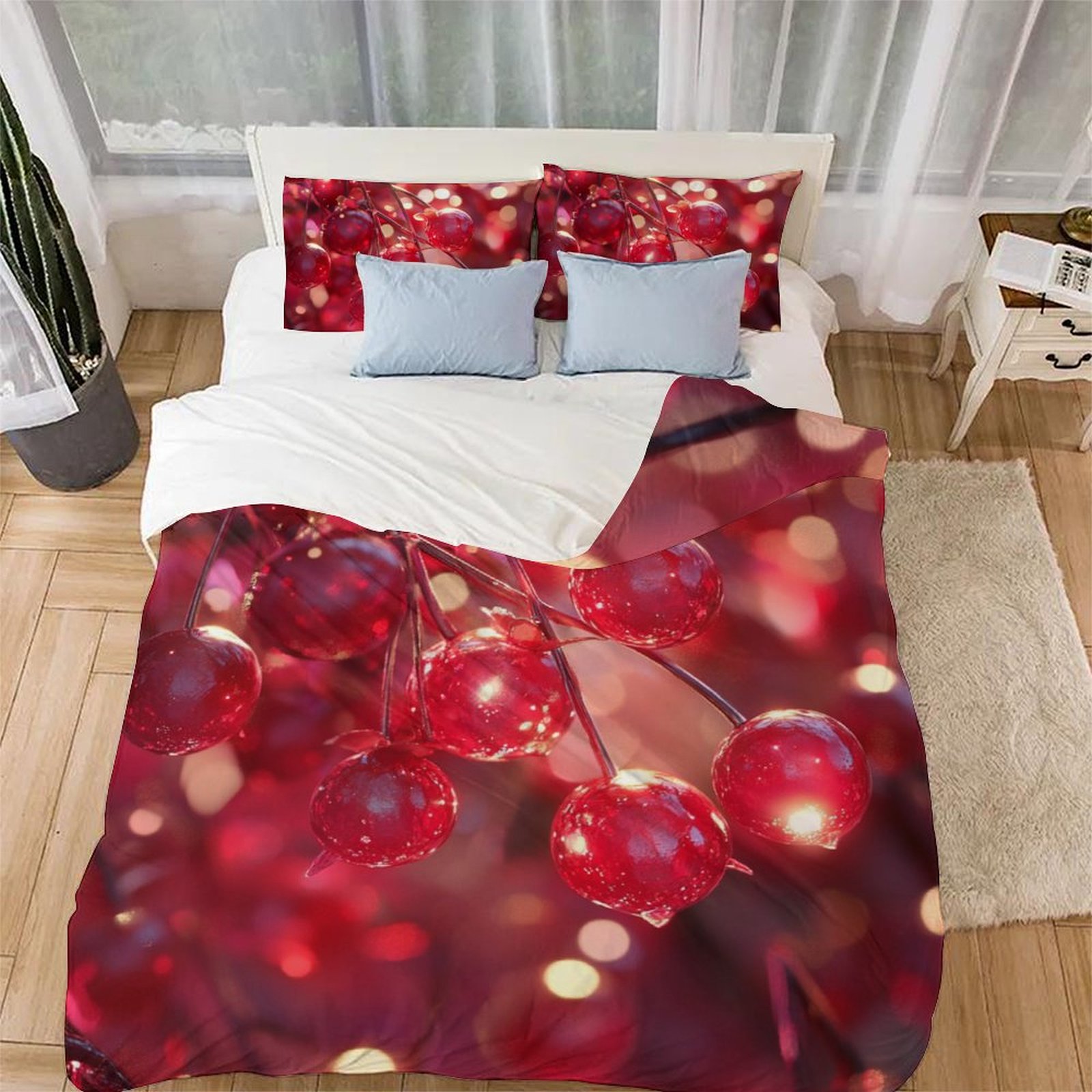 Chinese cherry Comforter Covers Bedding Set 3D Printed Duvet Cover ...
