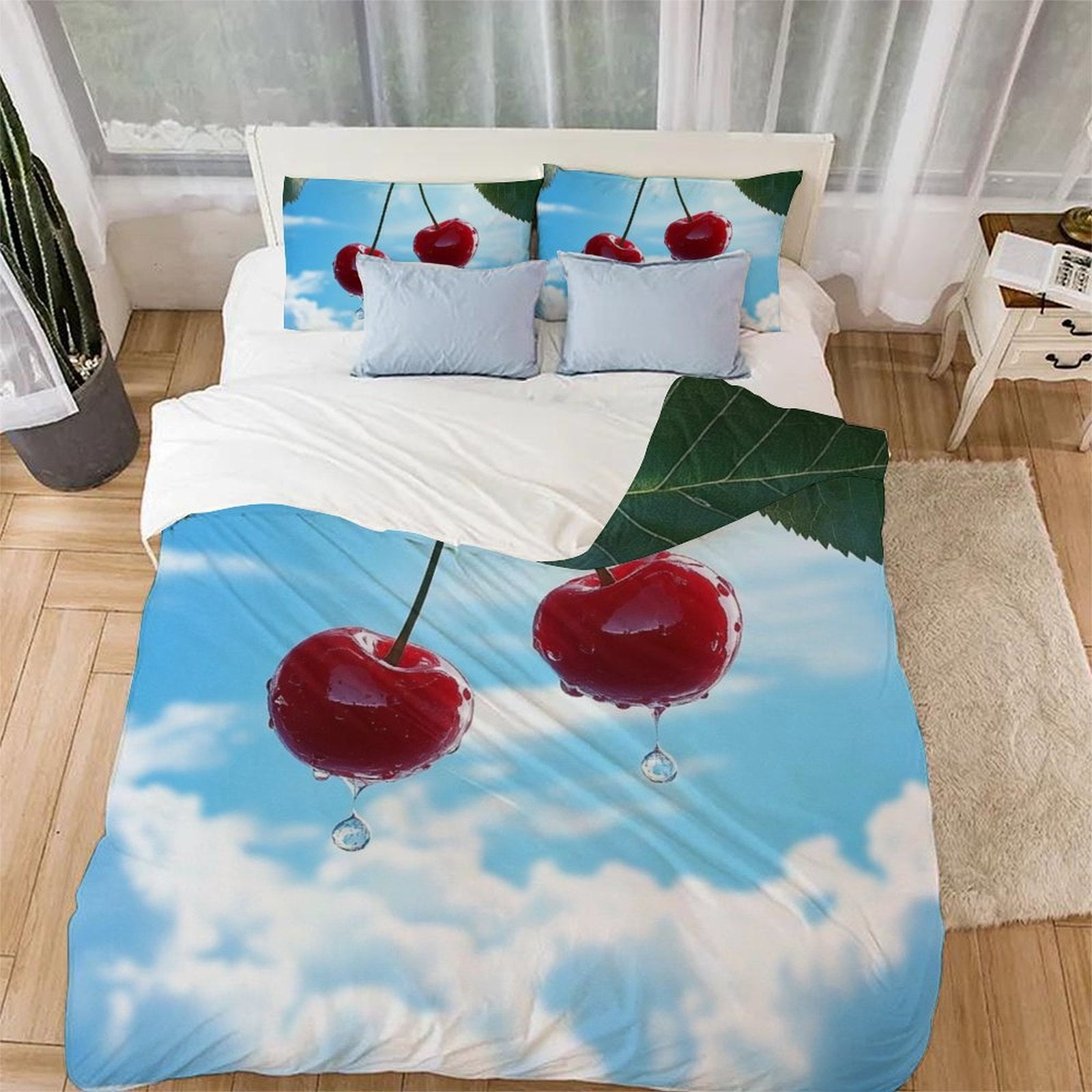 Chinese cherry Comforter Covers Bedding Set 3D Printed Duvet Cover ...