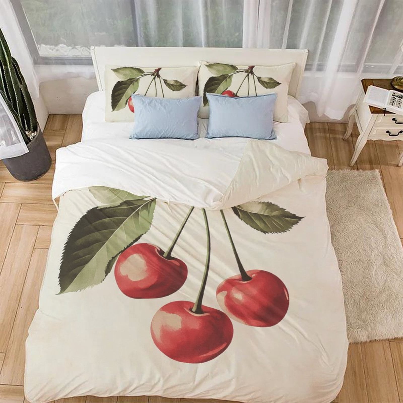 Chinese cherry Quilt Cover 3D Printed Bedding Set Comforter Covers ...