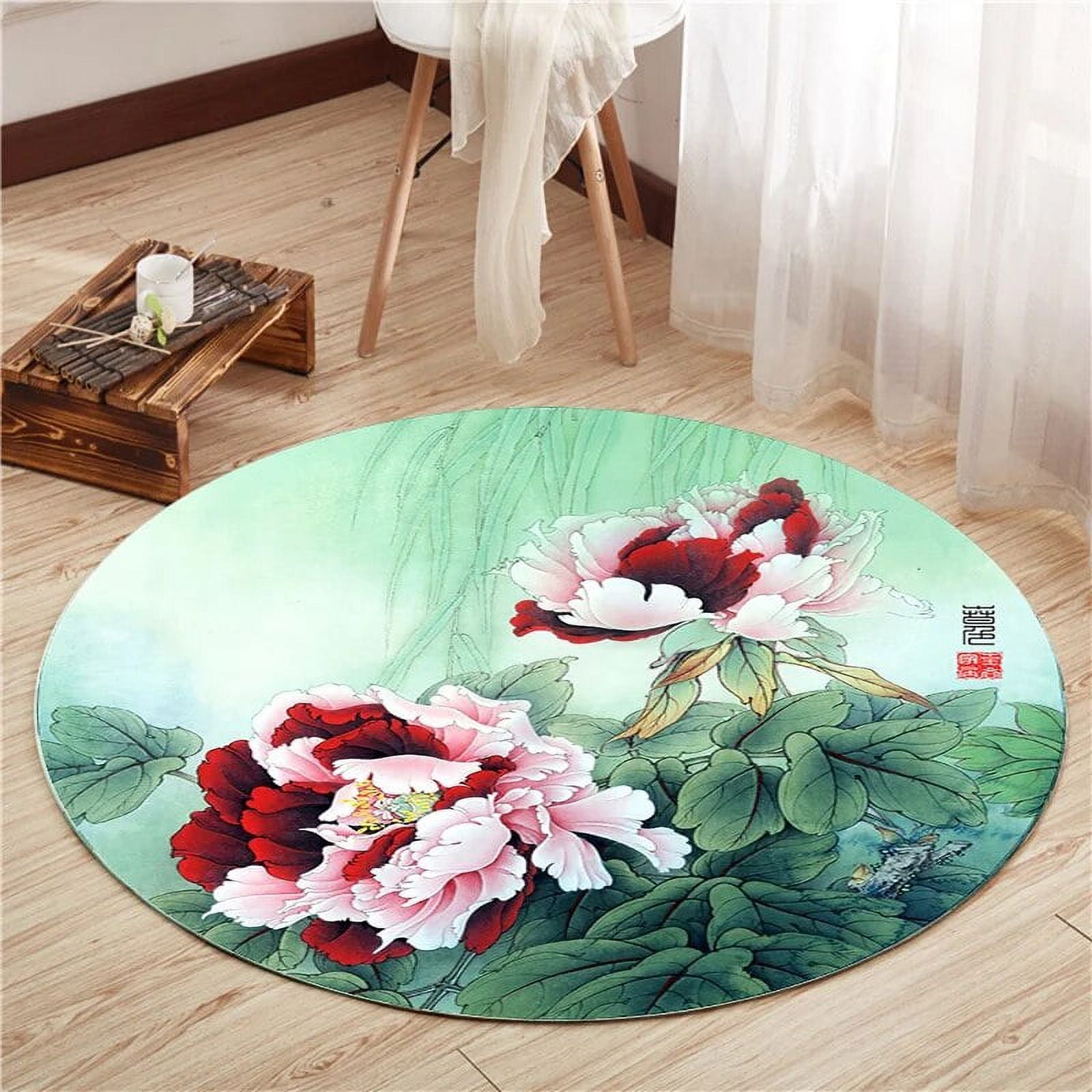 Chinese style floor mats round rugs living room bedroom yoga mat retro ...