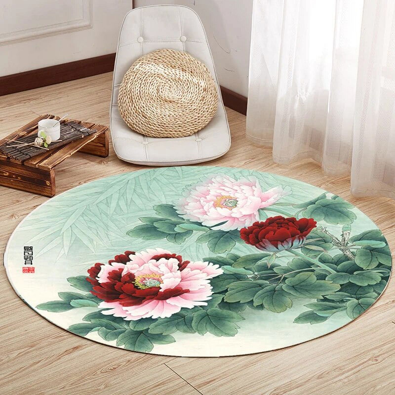 Chinese style floor mats round rugs living room bedroom yoga mat retro ...