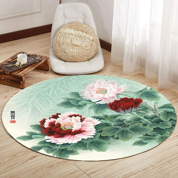 Chinese style floor mats round rugs living room bedroom yoga mat retro ...