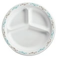Chinet 10.25" 3-Compartment White with Vine Theme Molded Fiber Plates ...