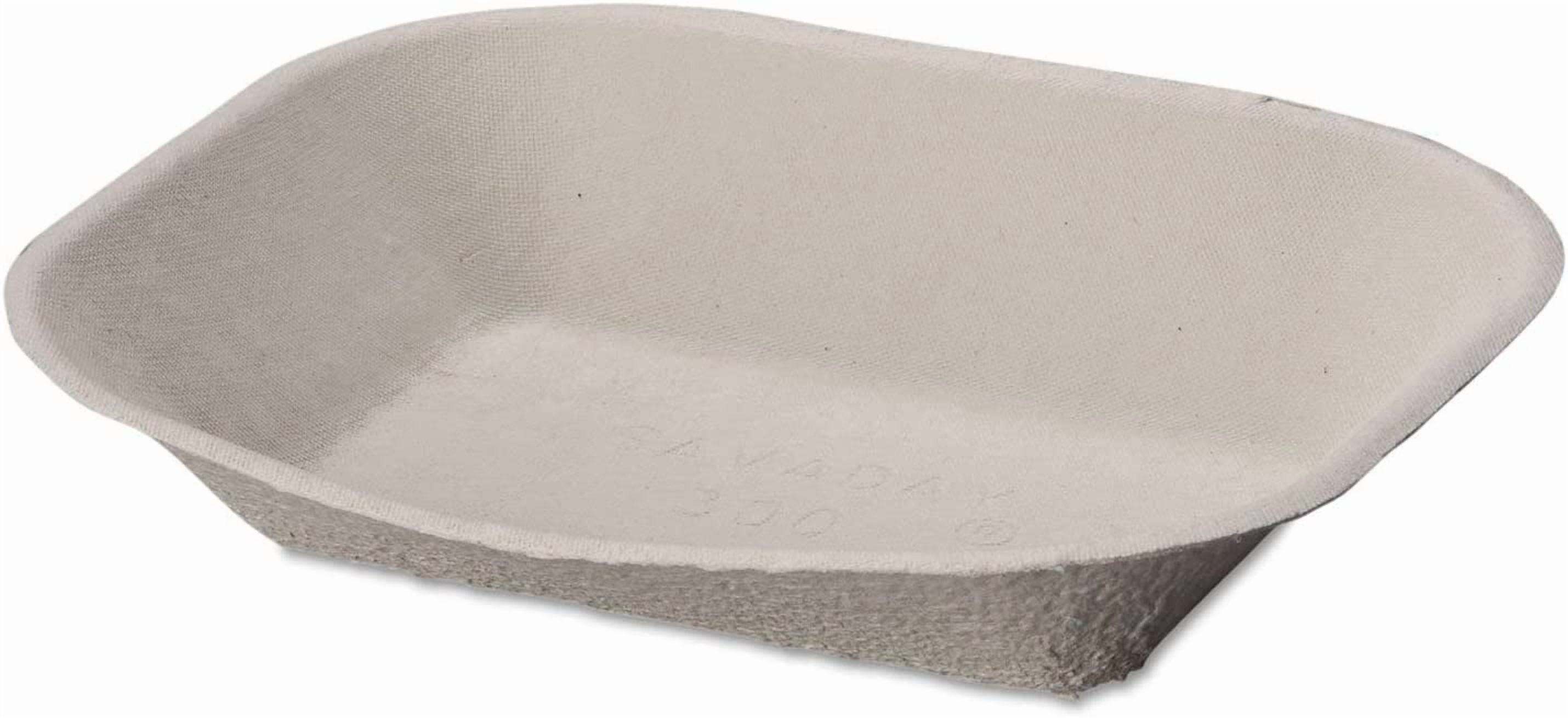 Chinet 10405CT Savaday Molded Fiber Food Tray 9 x 7 Beige 250/Bag 500 ...