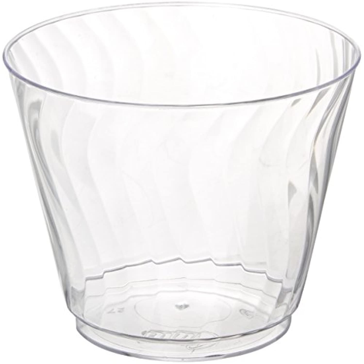 Chinet 782195849663 100 Ct 9 Oz Cut Crystal Plastic Cold Cups, Count ...