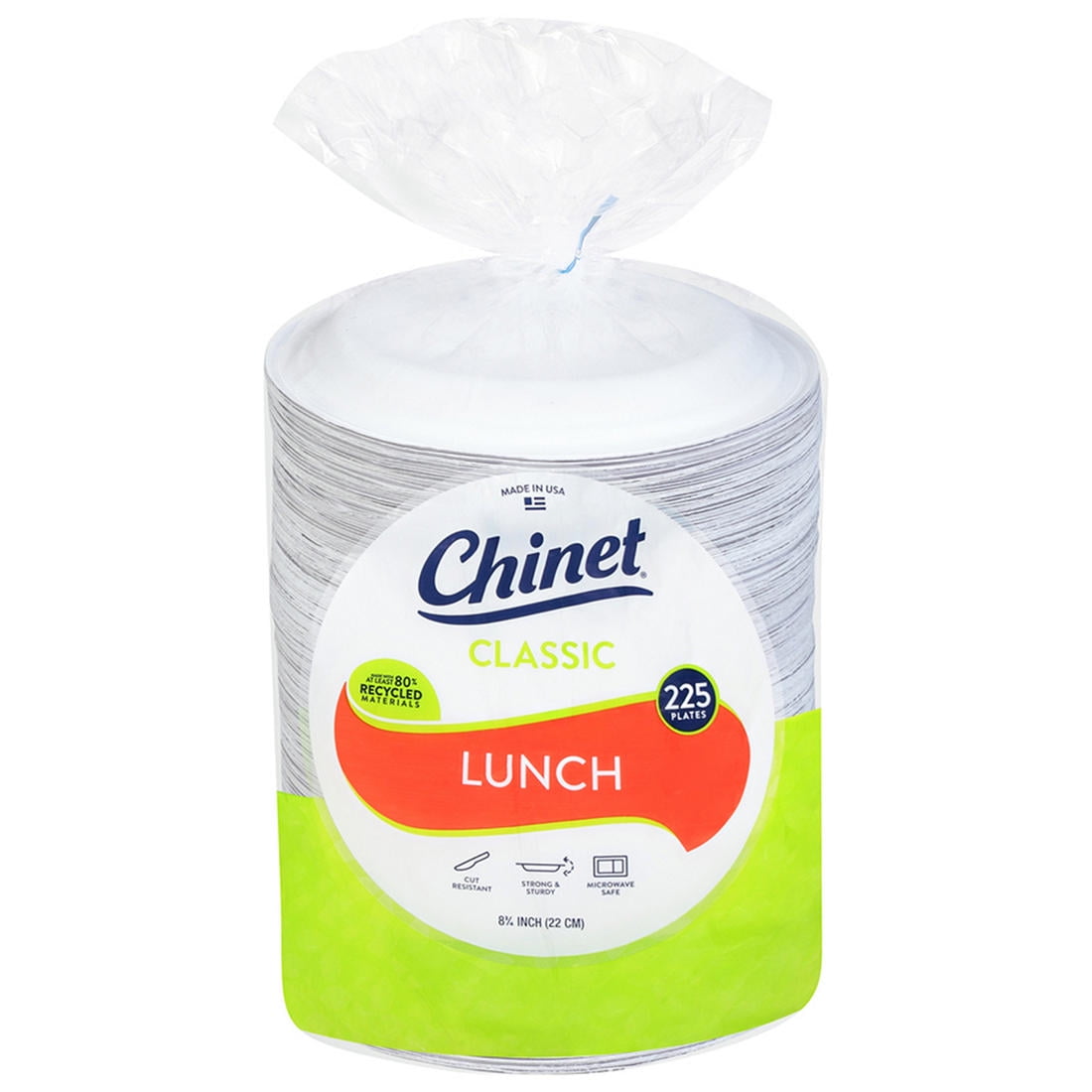 Chinet 8.75" Eco-Friendly White Fiber Plates, 225 ct. - Walmart.com