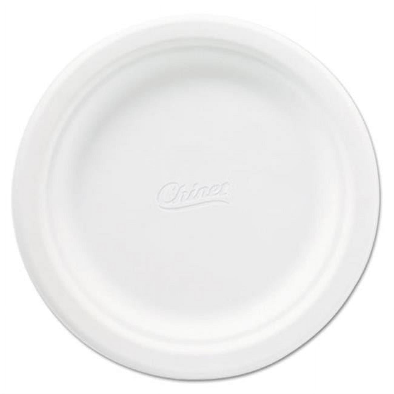 Chinet Classic Paper Plates, 6.75" dia, White, 125/Pack, 8 Packs/Carton ...