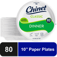 "Chinet Extra Strong Classic White Paper Dinner Plates, Premium ...