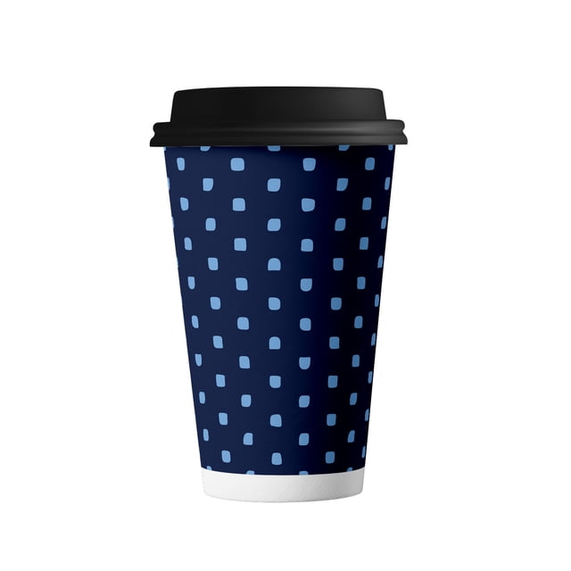 Chinet Disposable Insulated Go Coffee Comfort Cup with Lids, 16 oz, 18 ...