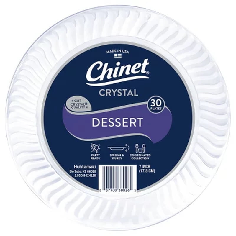 Chinet Crystal Clear Plastic Dessert Plate, 7" 150 Ct. - Walmart.com