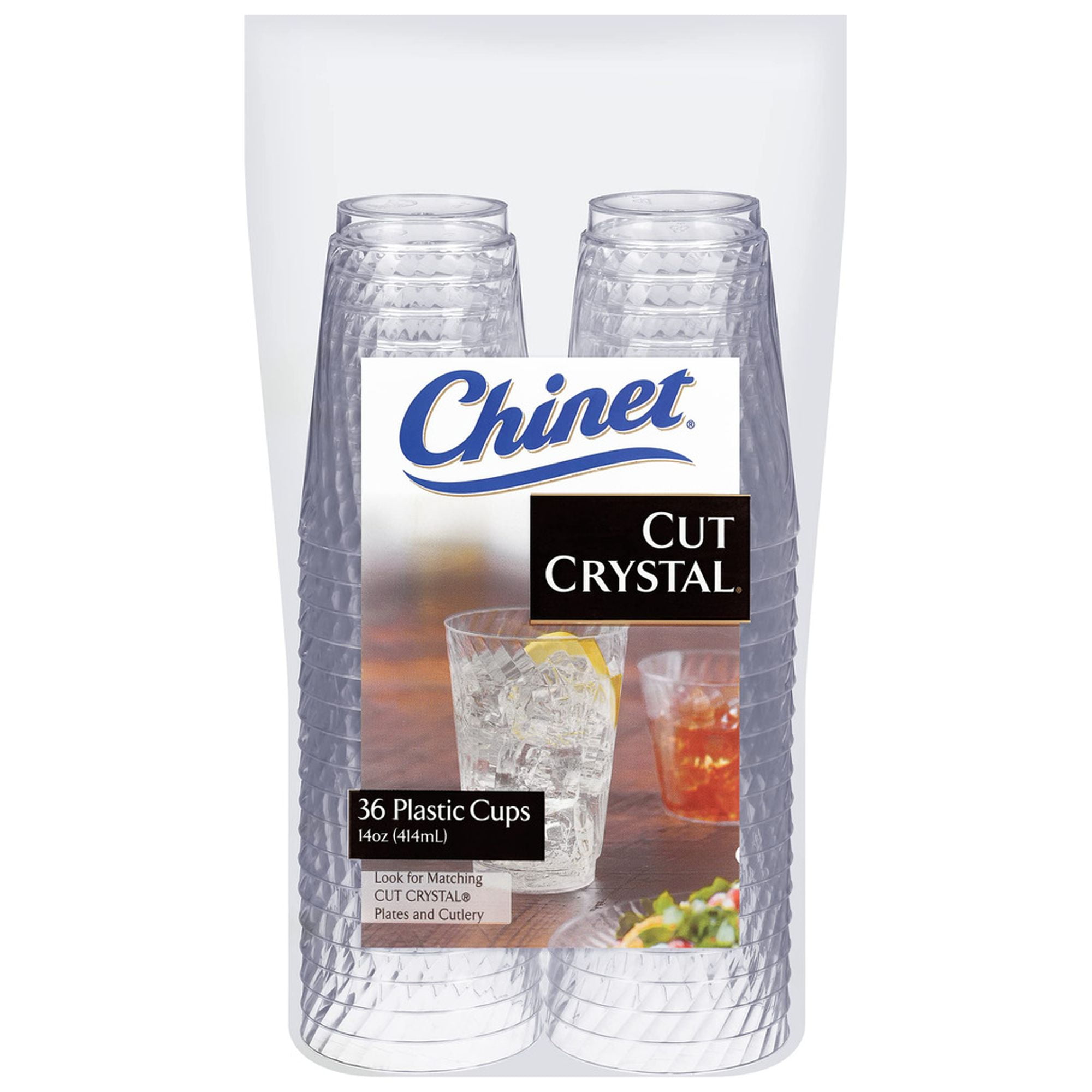 Chinet Crystal Cup - 14oz (Pack of 3) - Walmart.com