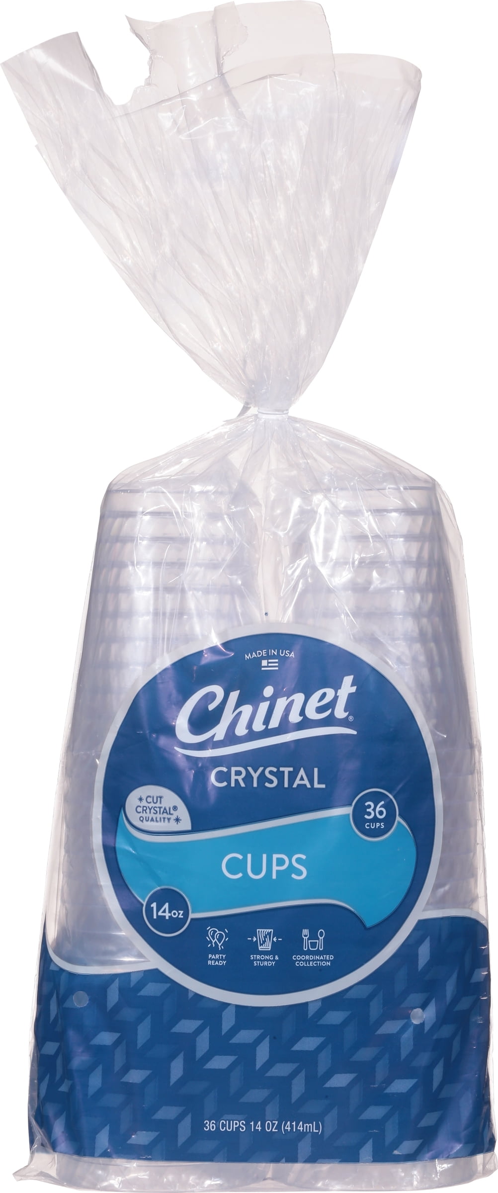 Chinet Cut Crystal Cup - 36ct/14oz - Walmart.com