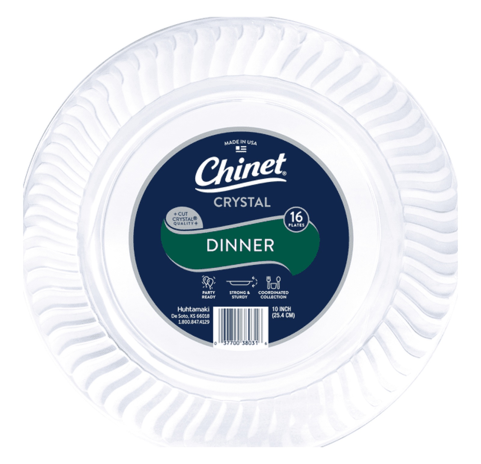 Chinet Dinner Plate 10in (16 Count) - Walmart.com