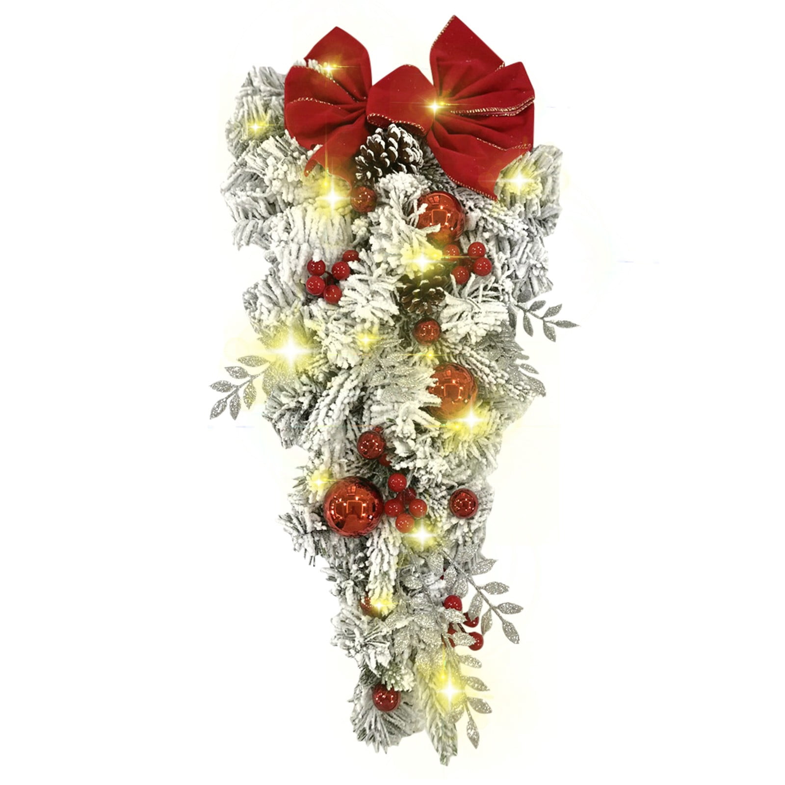 Ching Ming Festival Fall Wreath Glowing Christmas Stair Wreath The ...